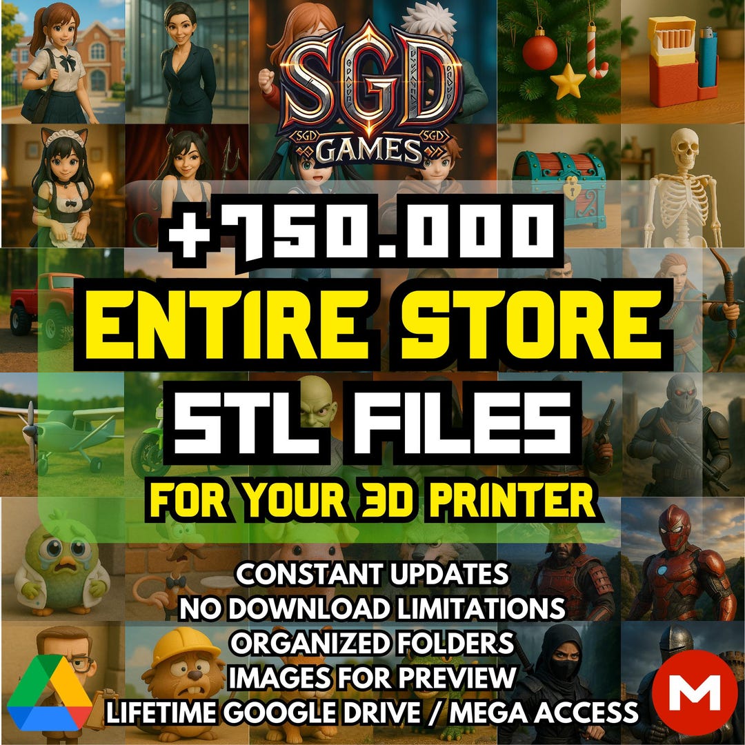 Entire Store Ultimate STL Pack: +750,000 STL Files With More Than 50 ...