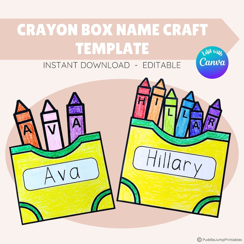 Preschool Name Crayons - Etsy