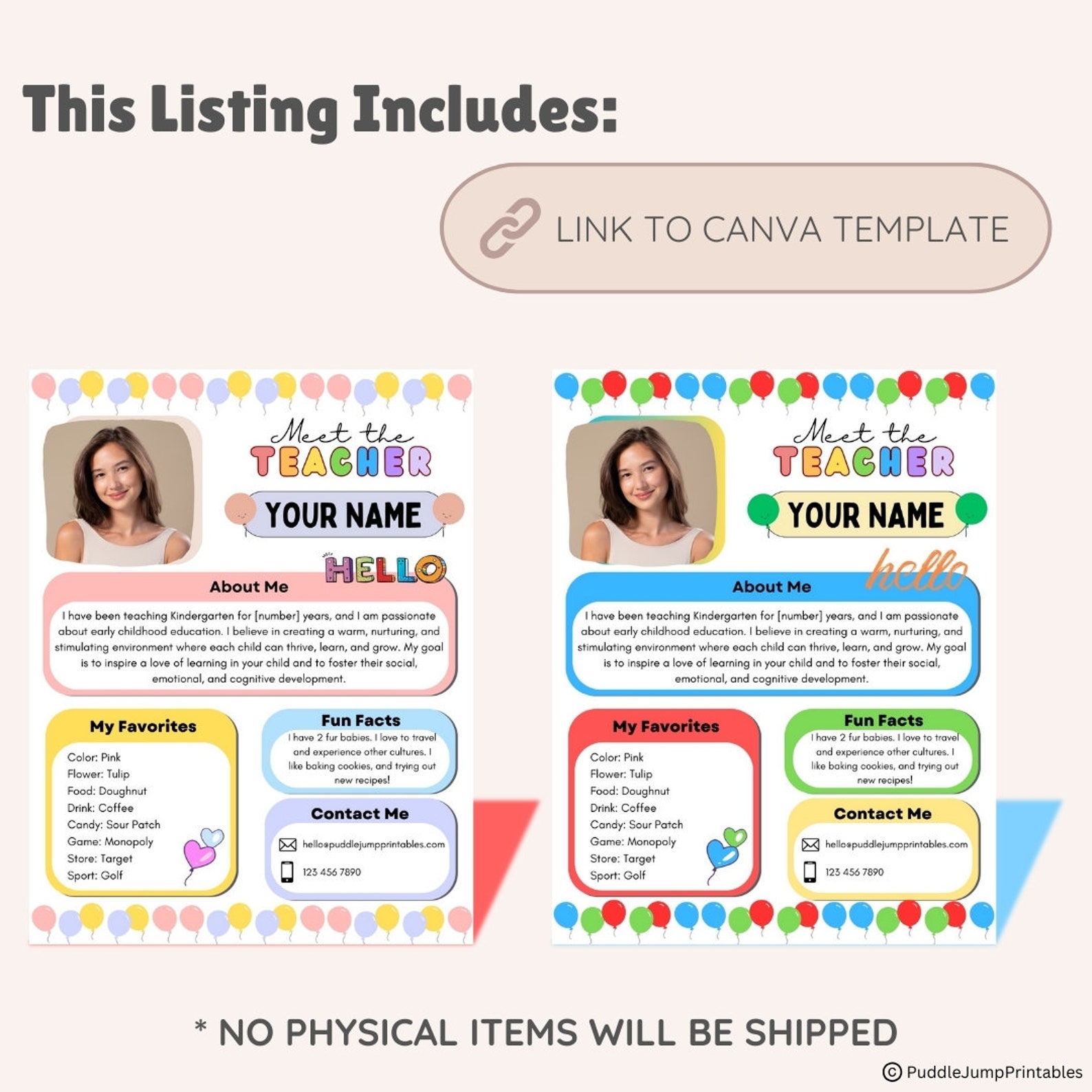 Editable Meet the Teacher Template, Back to School Letter, Teacher ...