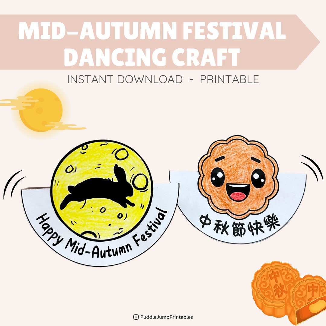 Mid-autumn Festival Dancing Paper Craft, Preschool, Kindergarten, First ...