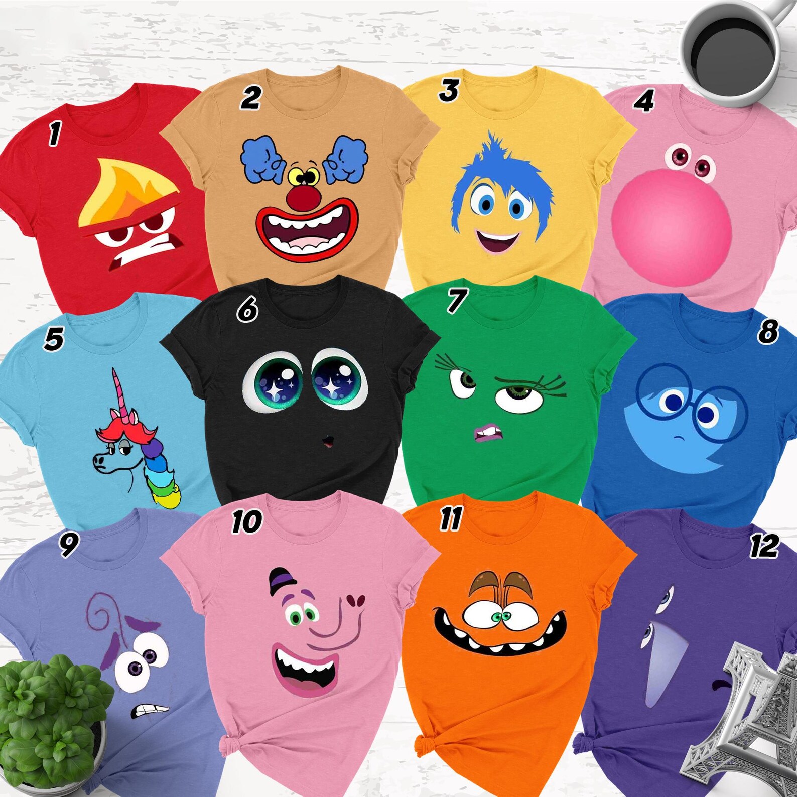 Bing Bong Face Costume Matching Shirt, Inside Out Movie Matching Shirt ...