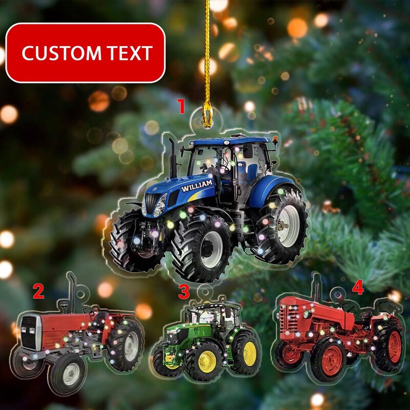 Tractor Ornament - Etsy