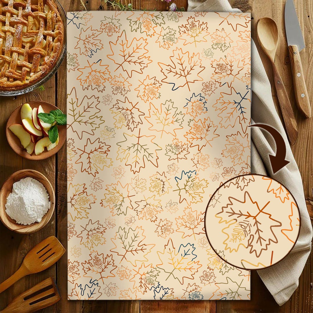 Subtle F*ck Trump Autumn Leaves Hand Towel, Cozy Kitchen Decor ...