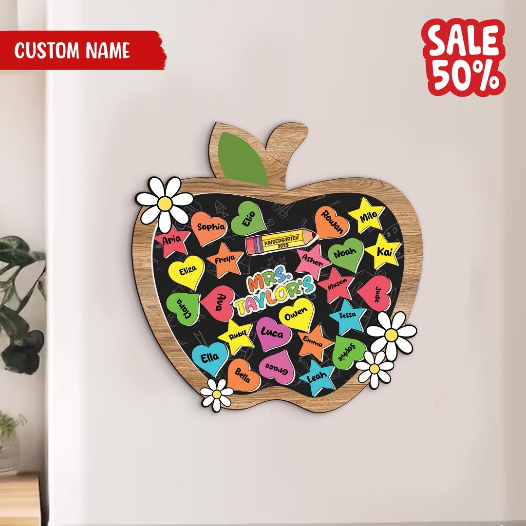 Personalized Teacher Magnet, Thank You Teacher Gift, Custom Teacher ...