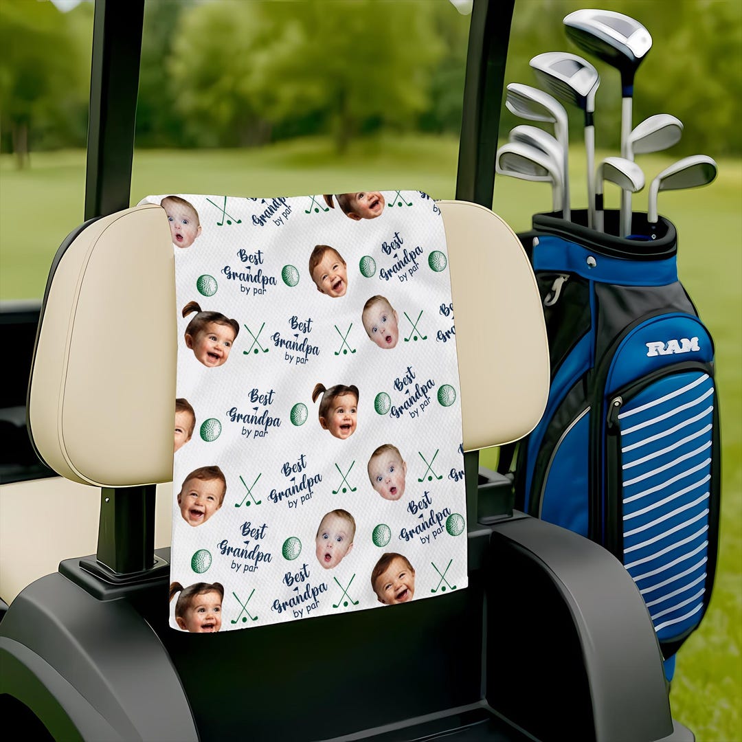 Custom Pet Golf Towel Using Pet Photo, Pet Name Personalized Dog Golf Towels Custom Cat Golf ...