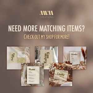 Editable Rustic Retro Name Card Template | Brown, Yellow Flowerprint ...