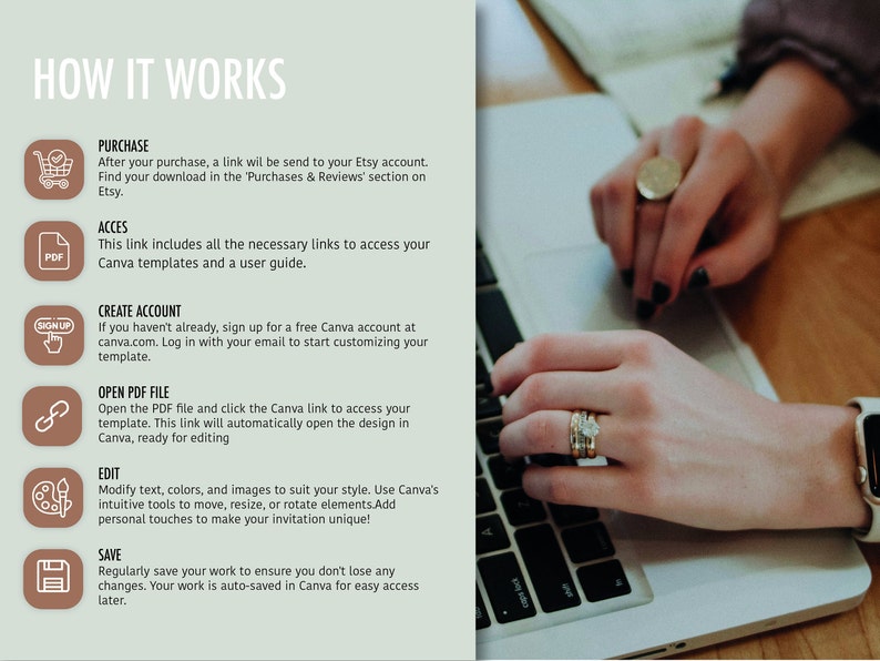 Editable Rustic Retro Name Card Template Brown, Yellow Flowerprint ...