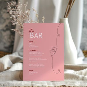 Editable Minimalistic Menu Cards Template | Classic Red Design Ring ...