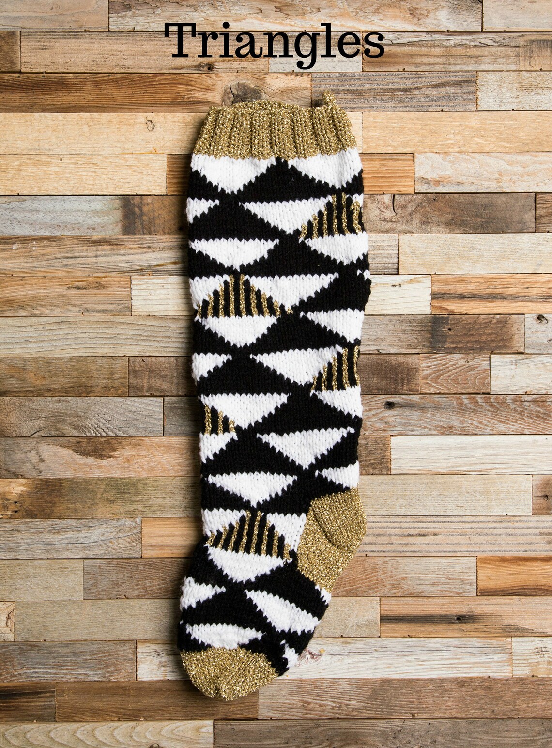 Black and White PATTERNS Christmas Stocking Christmas - Etsy