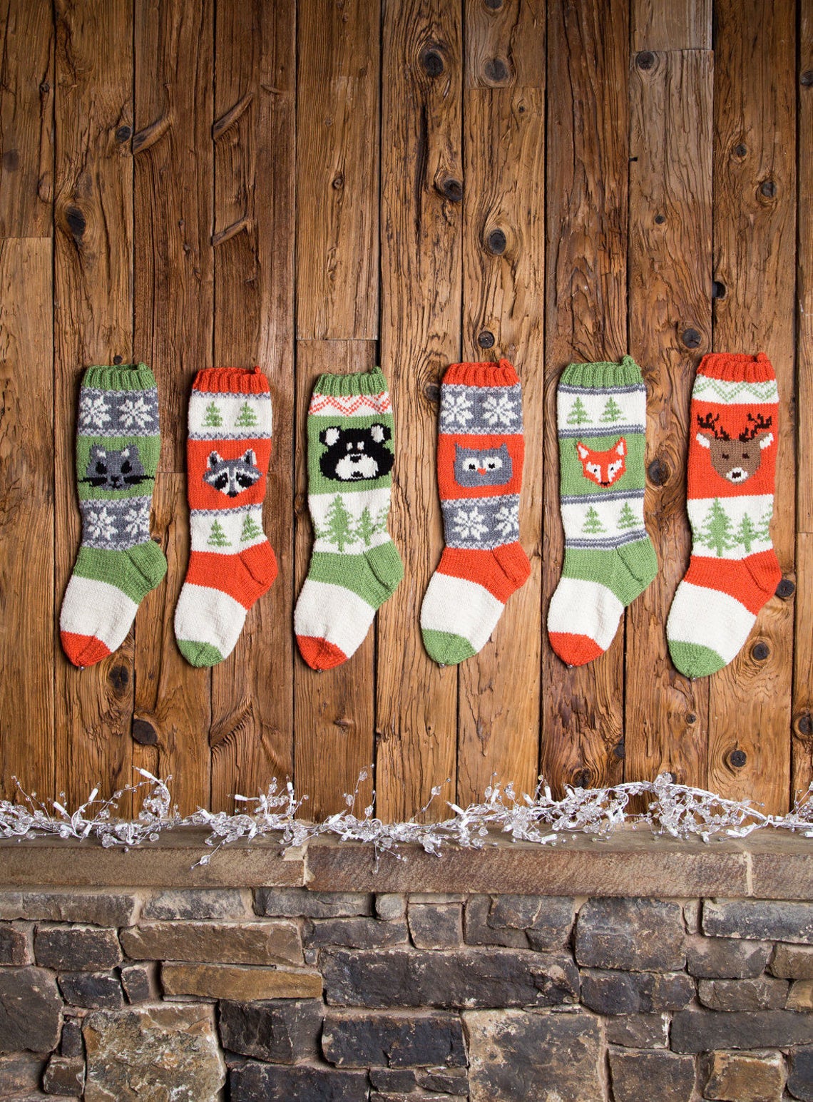 Forest Friends Stocking PATTERNS Christmas Stocking - Etsy