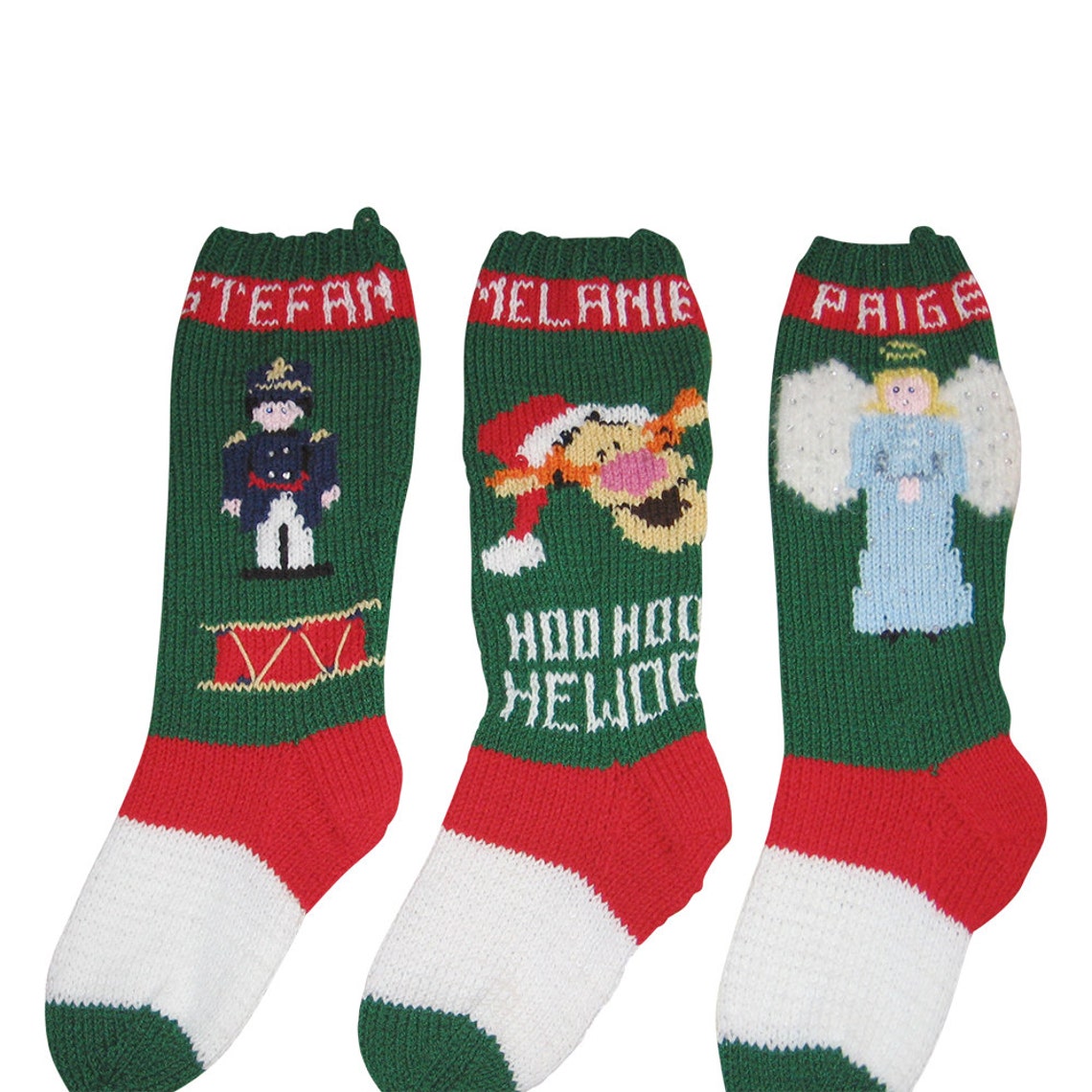 Angel PATTERN Knit Christmas Stocking Pattern Angel Pattern | Etsy