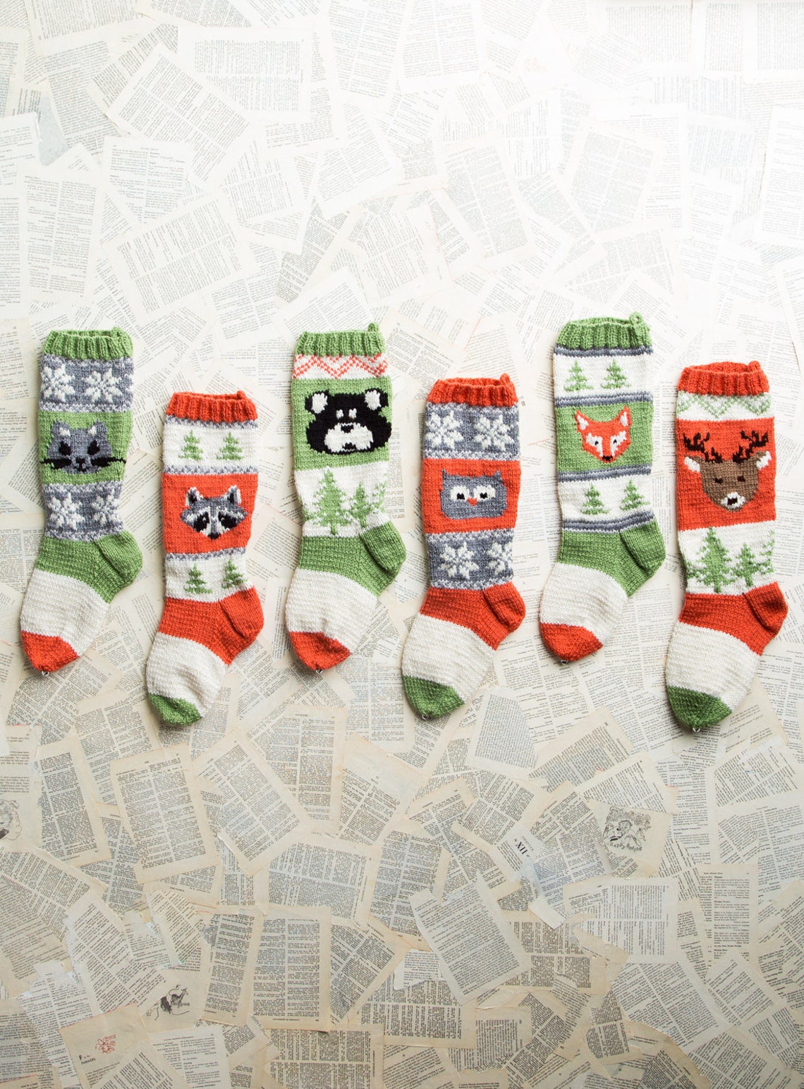 Forest Friends Stocking PATTERNS Christmas Stocking - Etsy