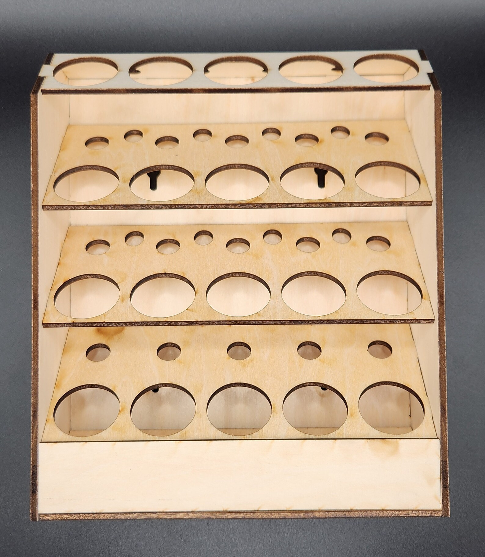 Basswood 20 Bottle Hobby Paint Rack for Vallejo Style Bottles - Etsy