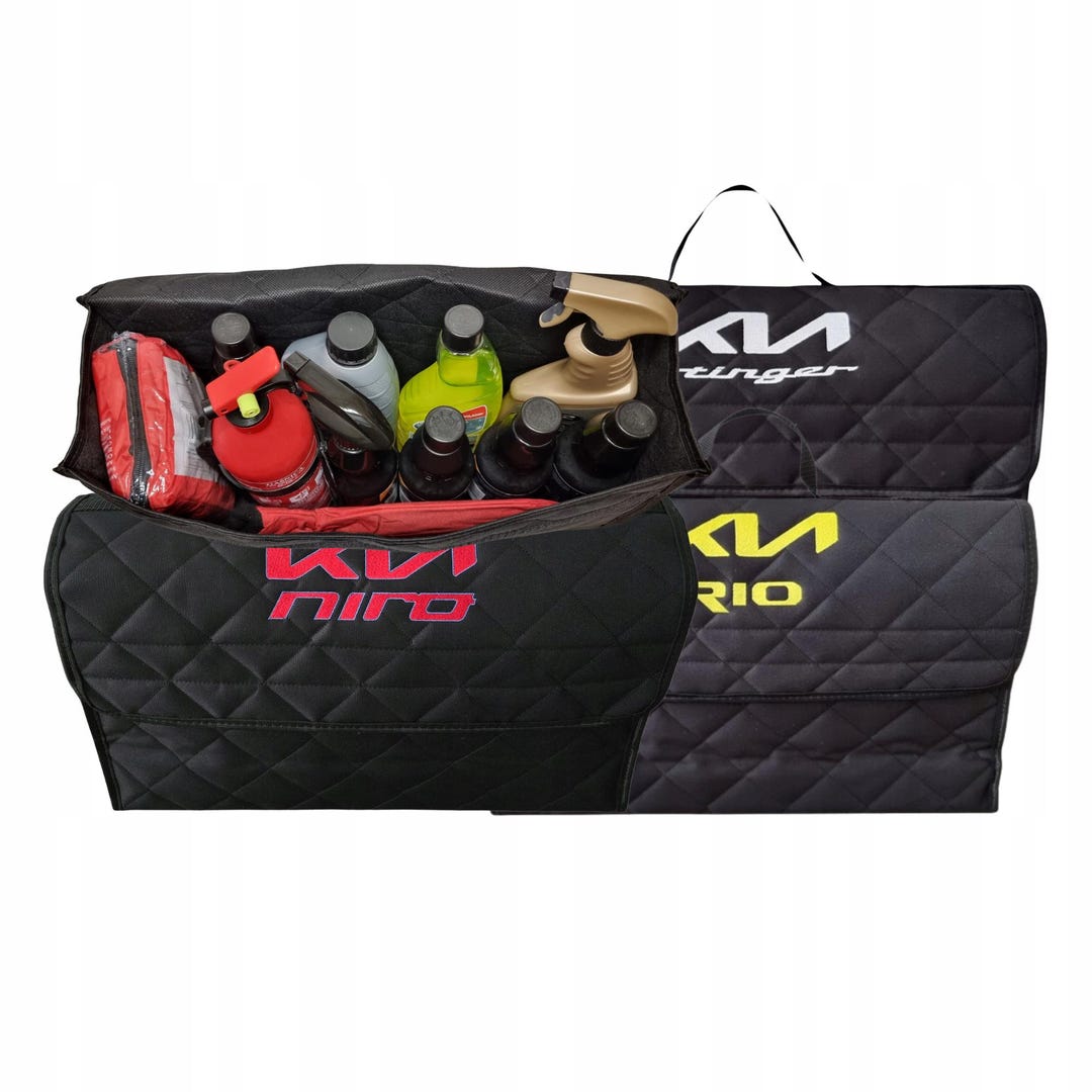 Car Organizer Trunk Bag With Personalized Custom Embroidered Car Brand ...