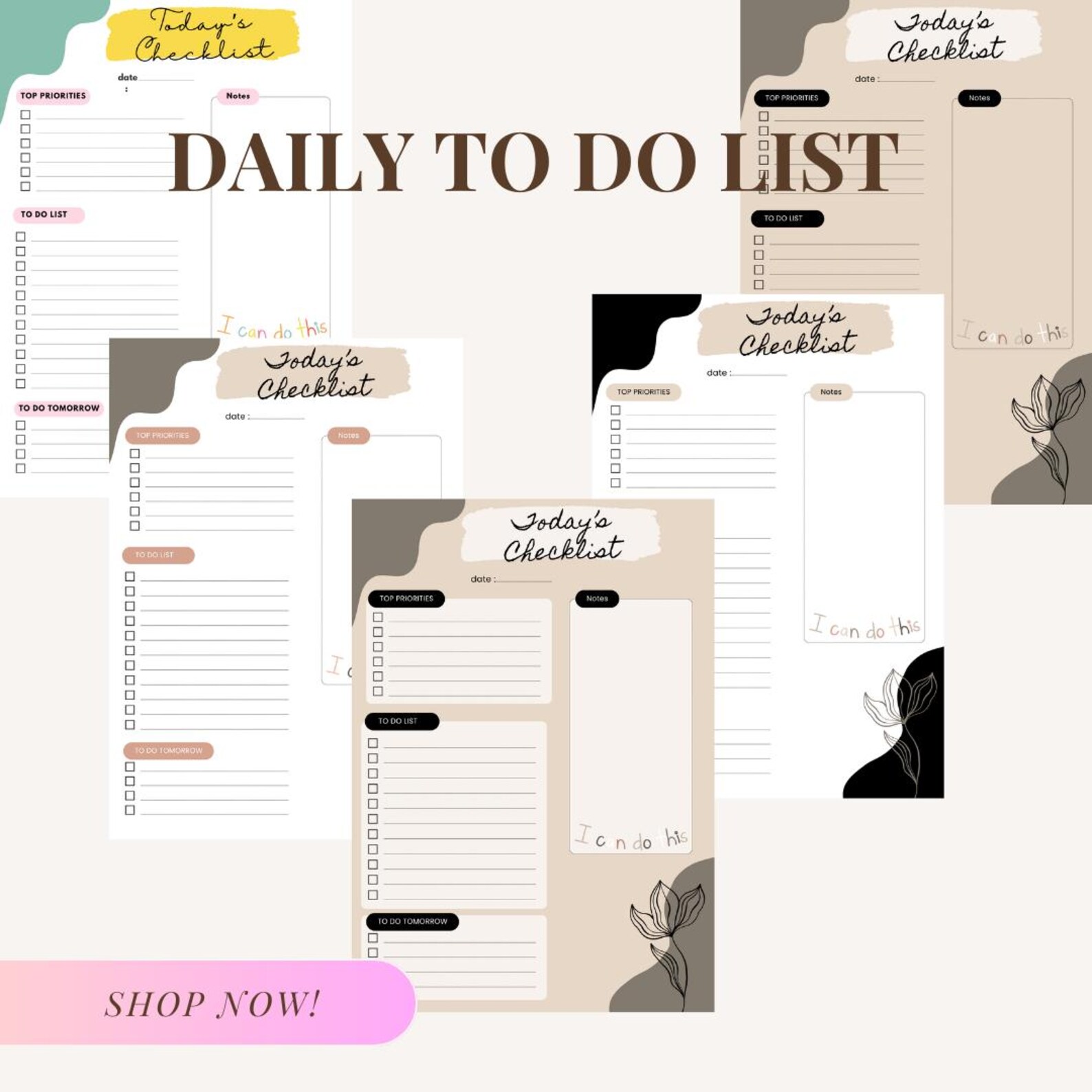 Digital Today's CHEKLIST, Digital to Do List Goodnotes Template ...