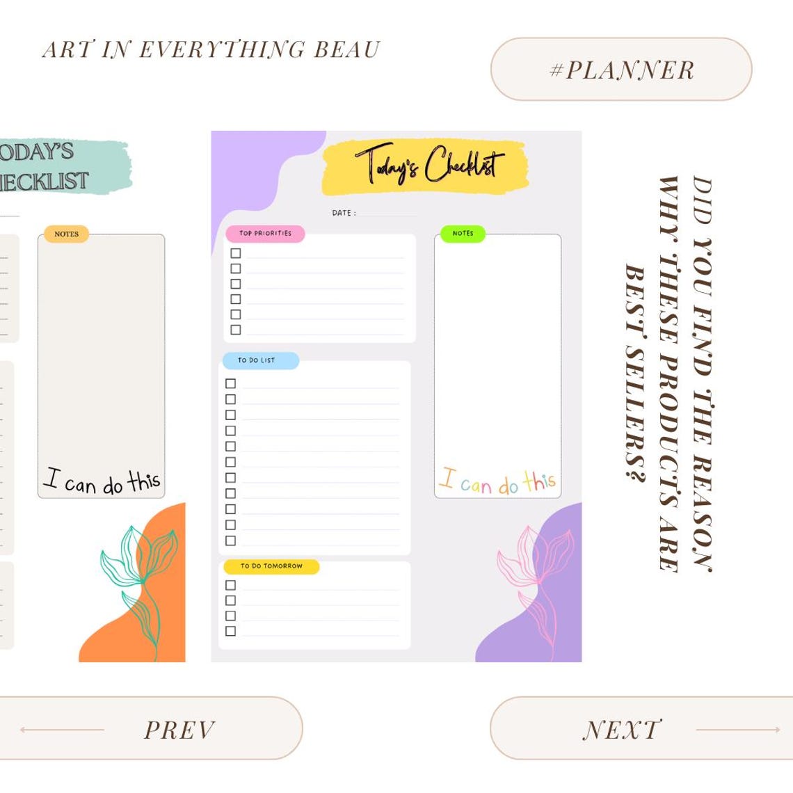 Digital Today's CHEKLIST, Digital to Do List Goodnotes Template ...
