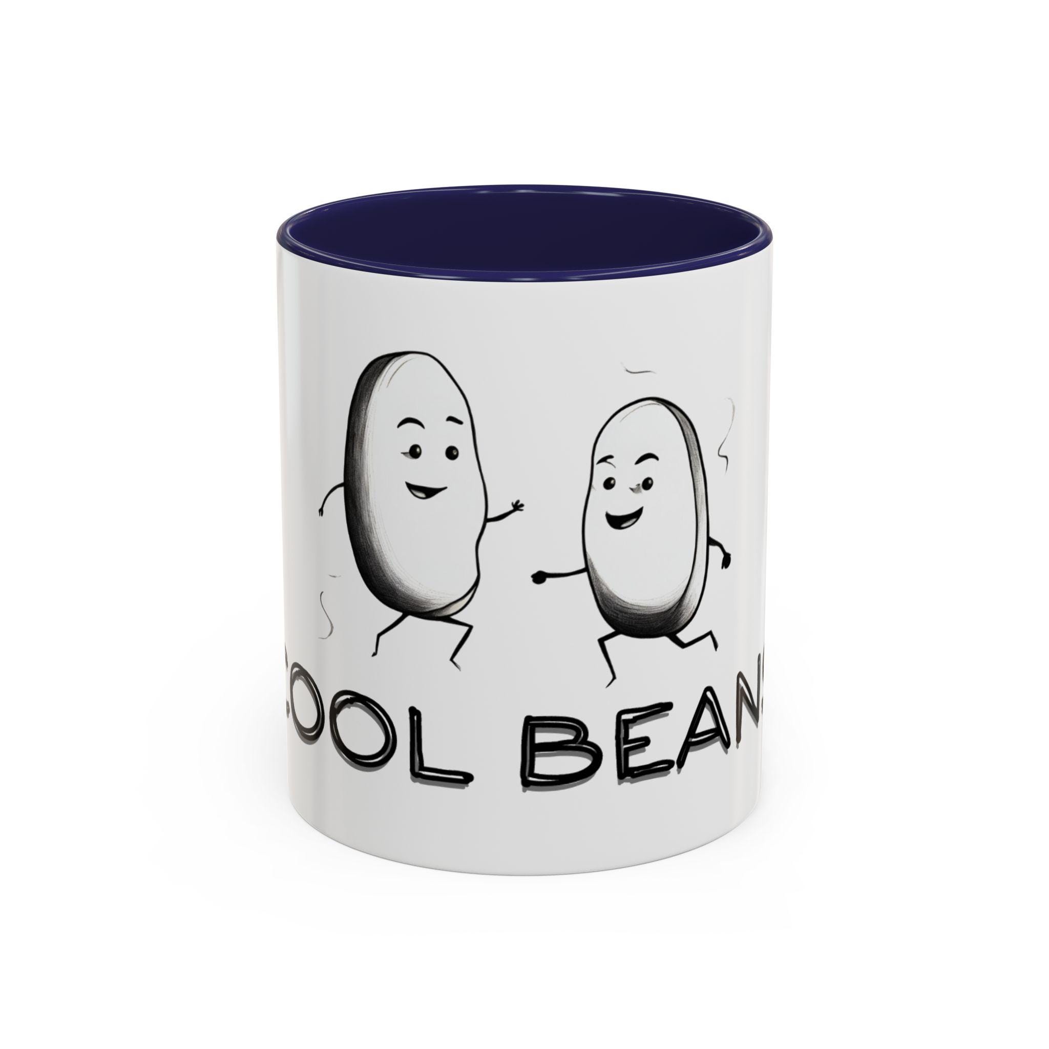 Cool Beans Dancing Coffee Beans Accent Coffee Mug 11, 15oz, 1970's ...