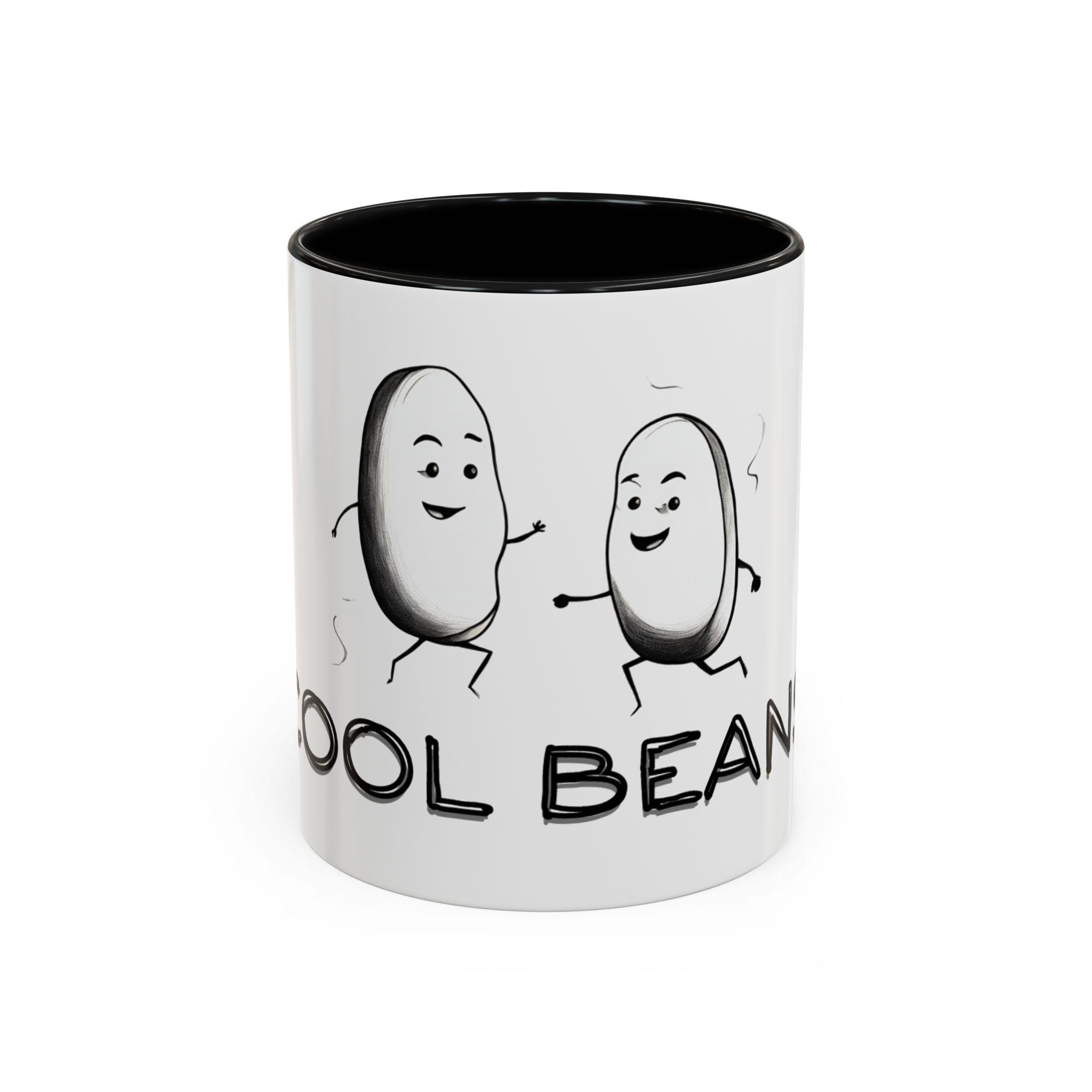 Cool Beans Dancing Coffee Beans Accent Coffee Mug 11, 15oz, 1970's ...