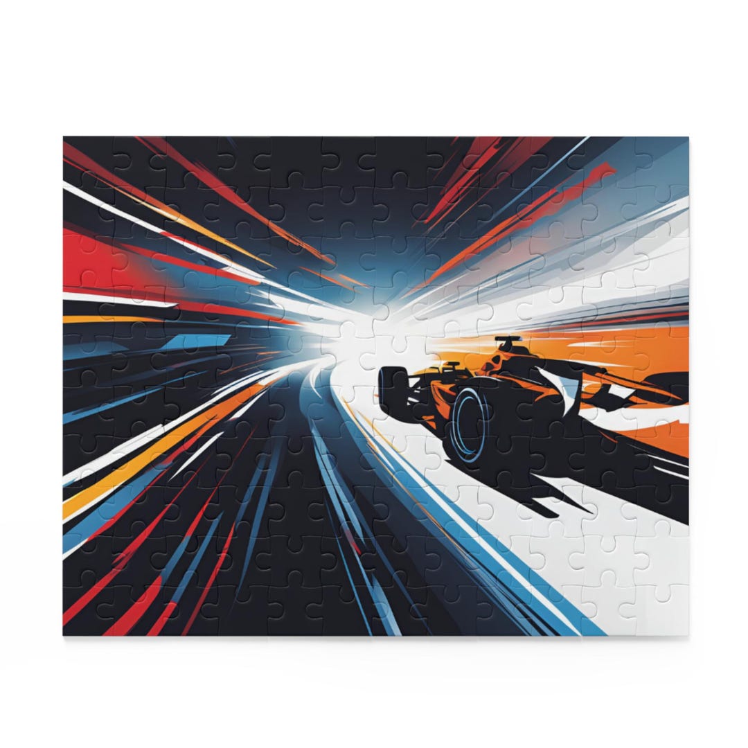 F1 Style Racing Art, Relaxing Puzzle Time120, 252, 500-piece - Etsy