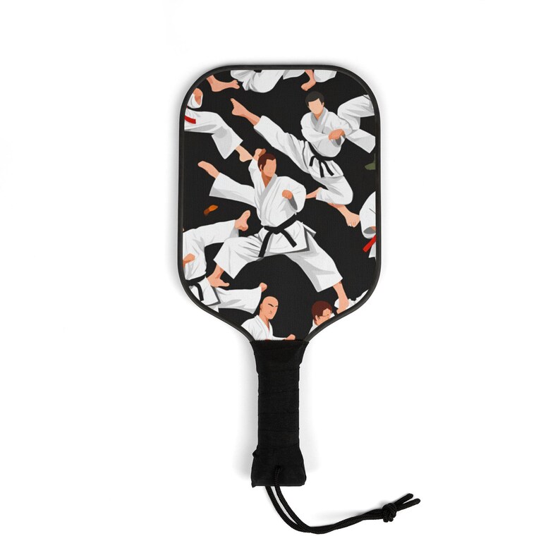 Funny Karate Kick Background Theme, Pickleball Set, Custom Designer ...
