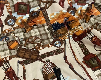 Hunting Scene Fabric | Etsy