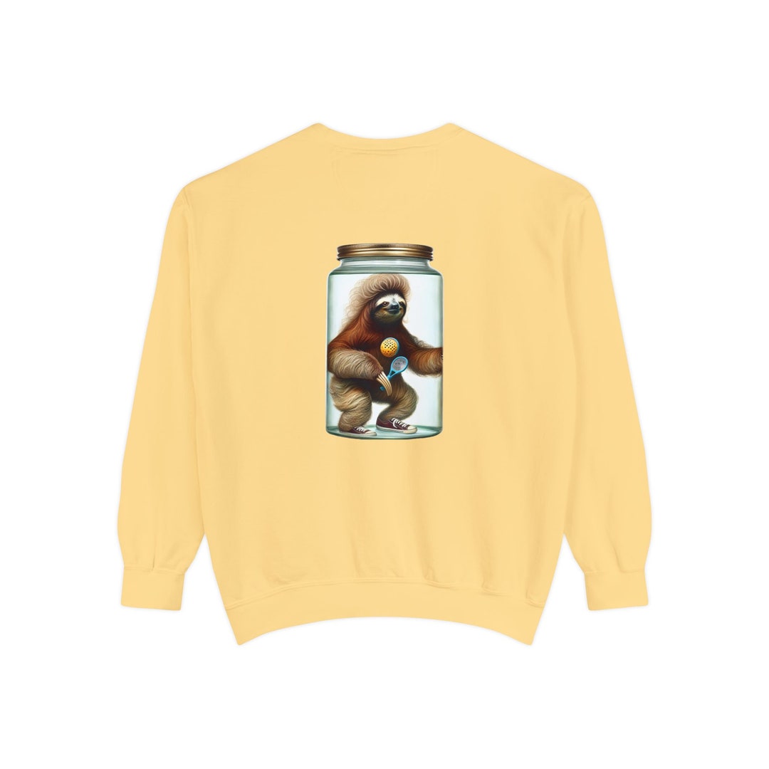 Sloth With Sneakers Pickleball Unisex Garment-dyed Sweatshirt - Etsy