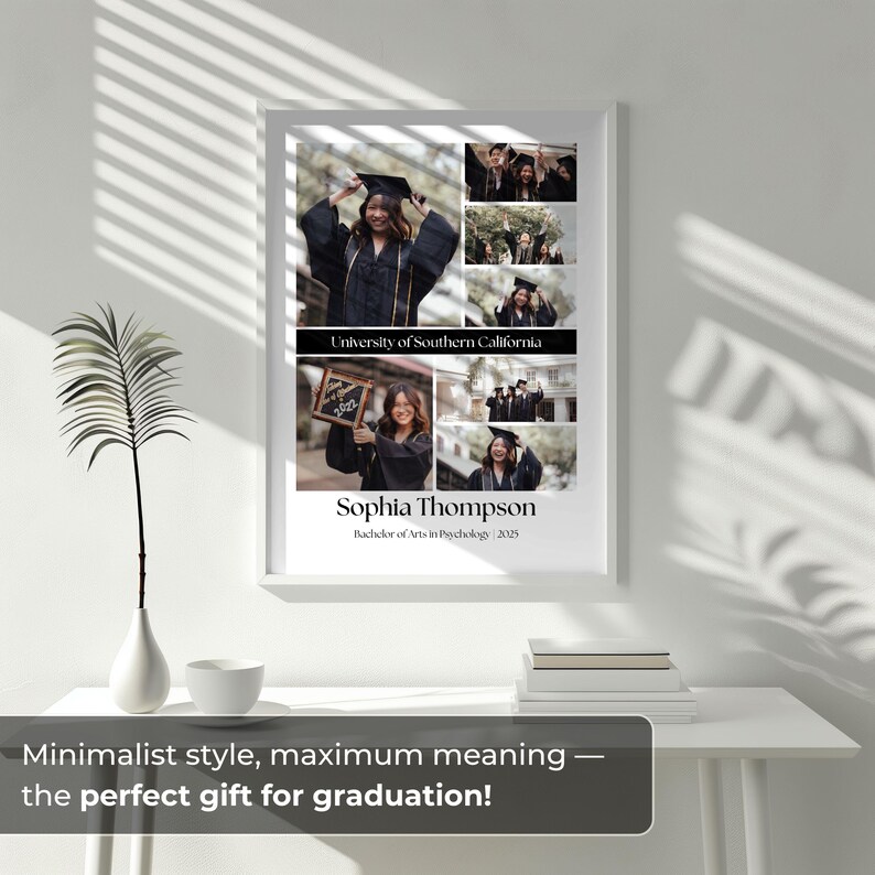 Personalized Photo Collage Graduation Template Custom Graduation Gift ...