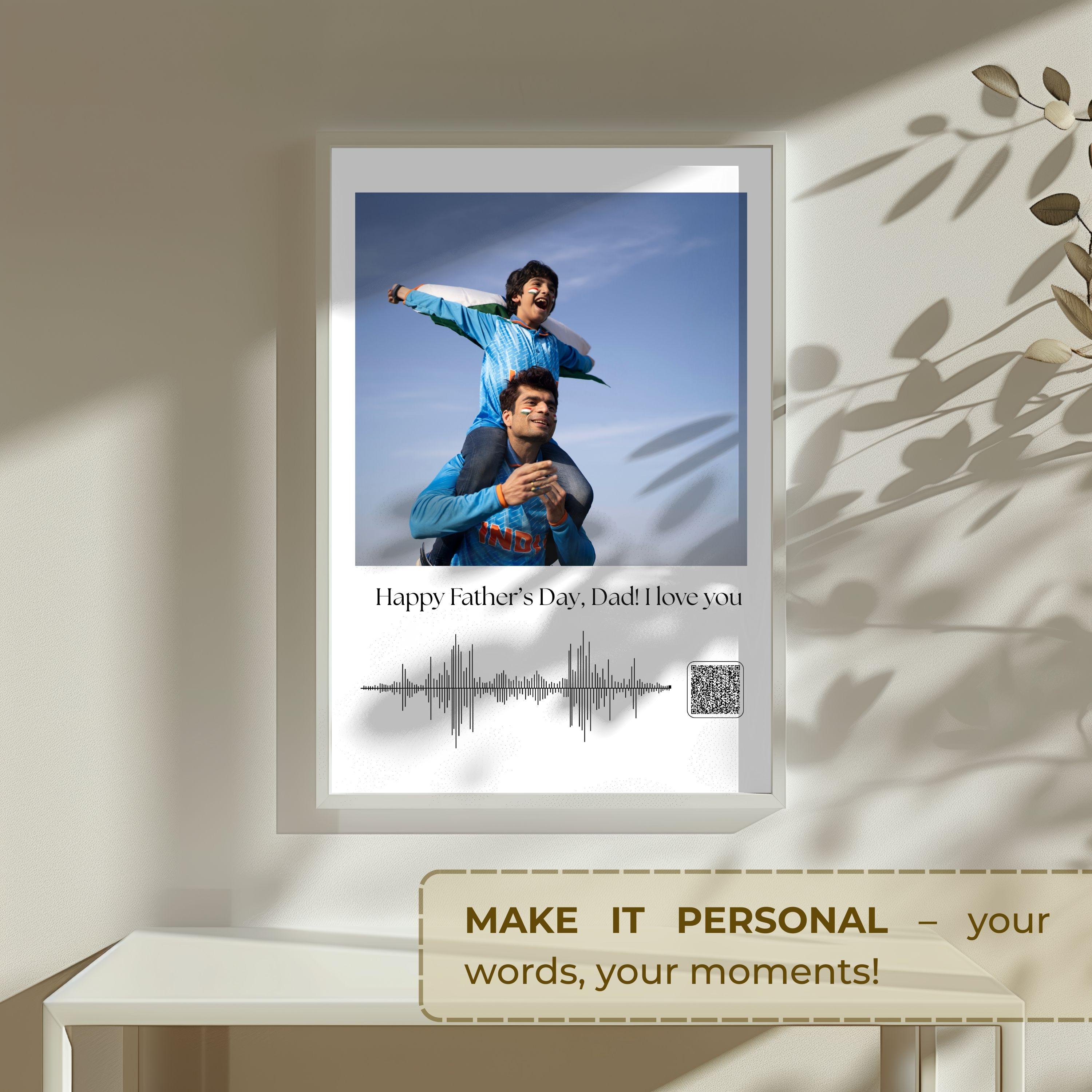 Custom Soundwave Art QR Code Custom Voice Recording Gift Personalized ...