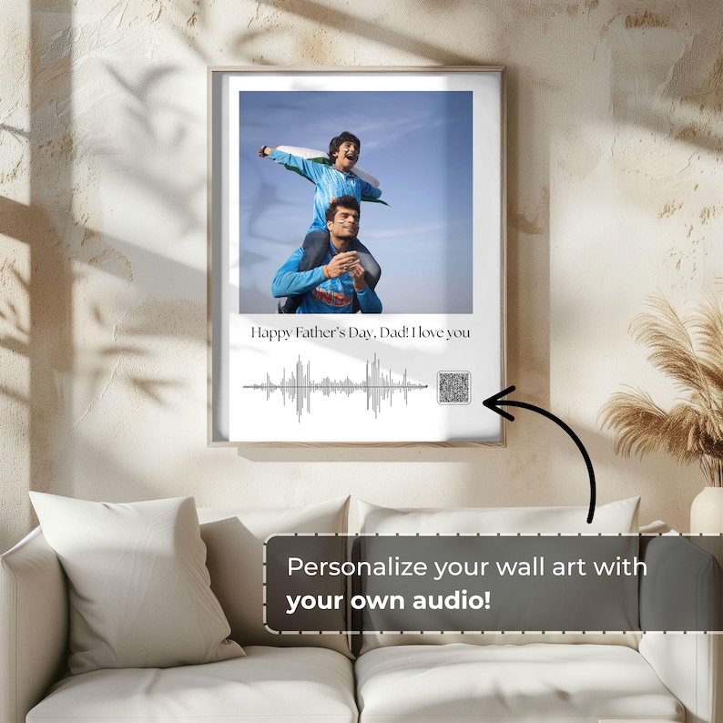 Custom Soundwave Art QR Code Custom Voice Recording Gift Personalized ...