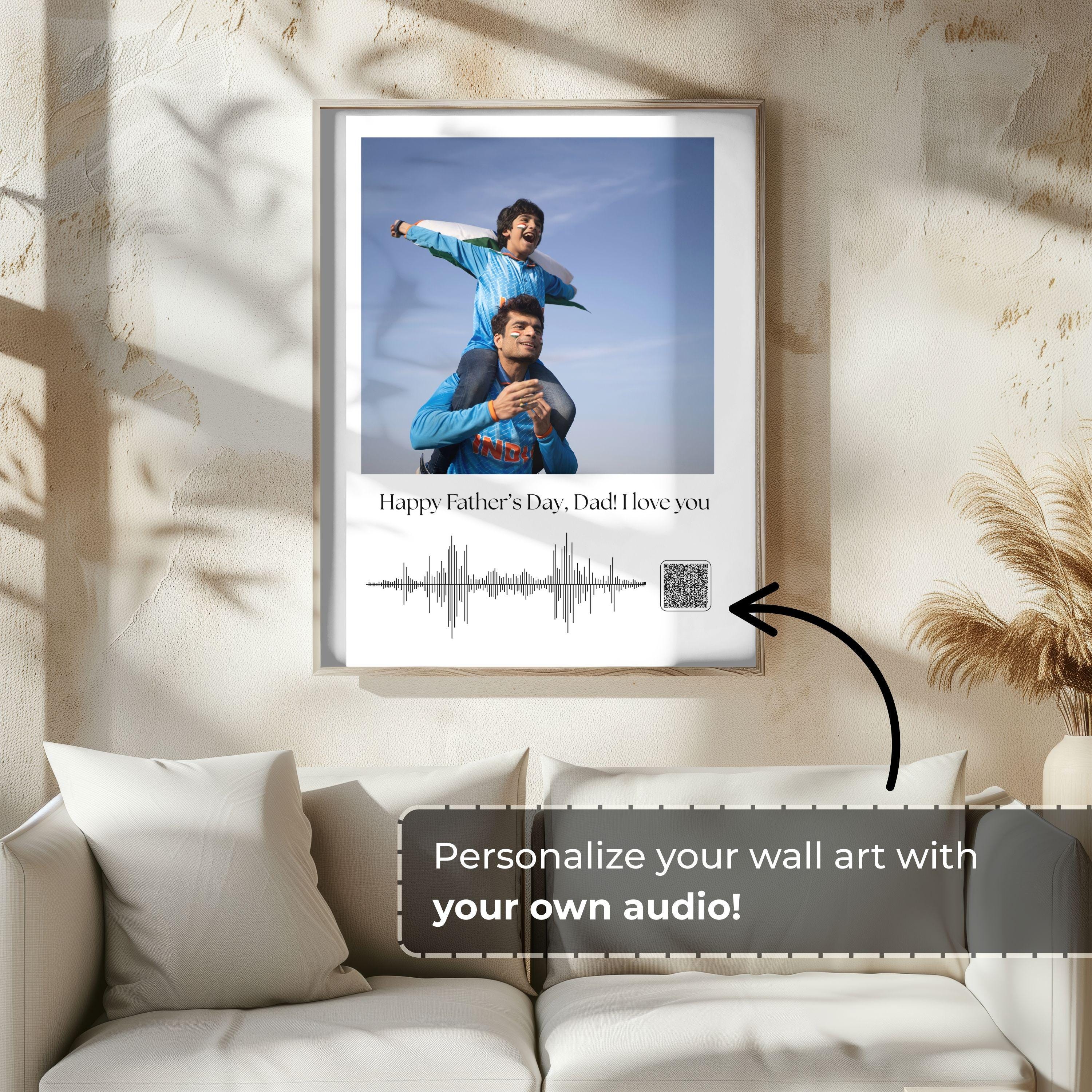 Custom Soundwave Art QR Code Custom Voice Recording Gift Personalized ...