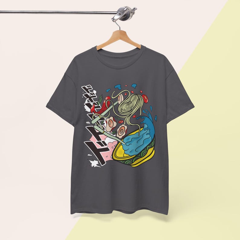 Ramen T-shirt, Japanese Pop Culture, Anime Lover Gift, Tsunami Ramen ...