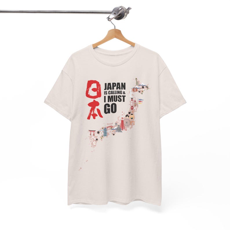 Japan Map T-shirt: Japanese Travel Gift, Tokyo Souvenir - Etsy
