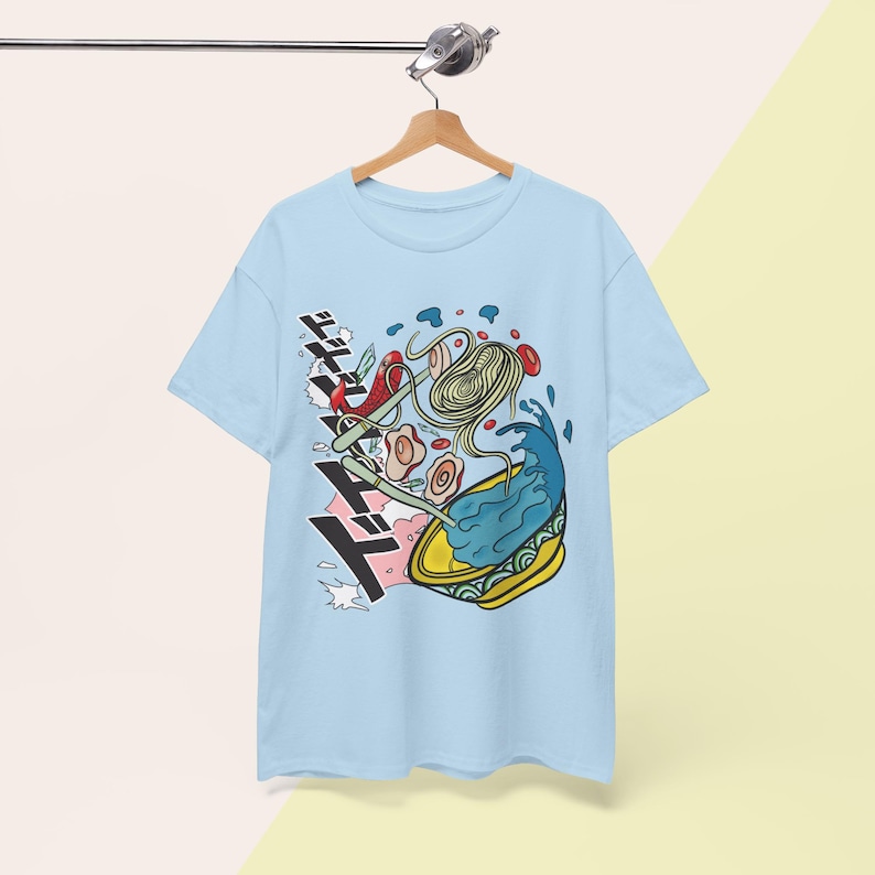 Ramen T-shirt, Japanese Pop Culture, Anime Lover Gift, Tsunami Ramen ...