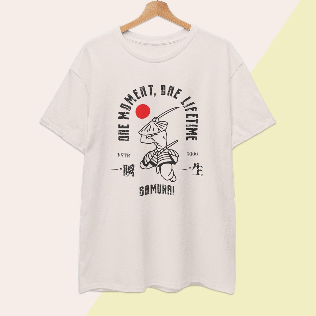 Samurai T-shirt, Japanese Aesthetic Vintage Style Shirt, Tokyo ...