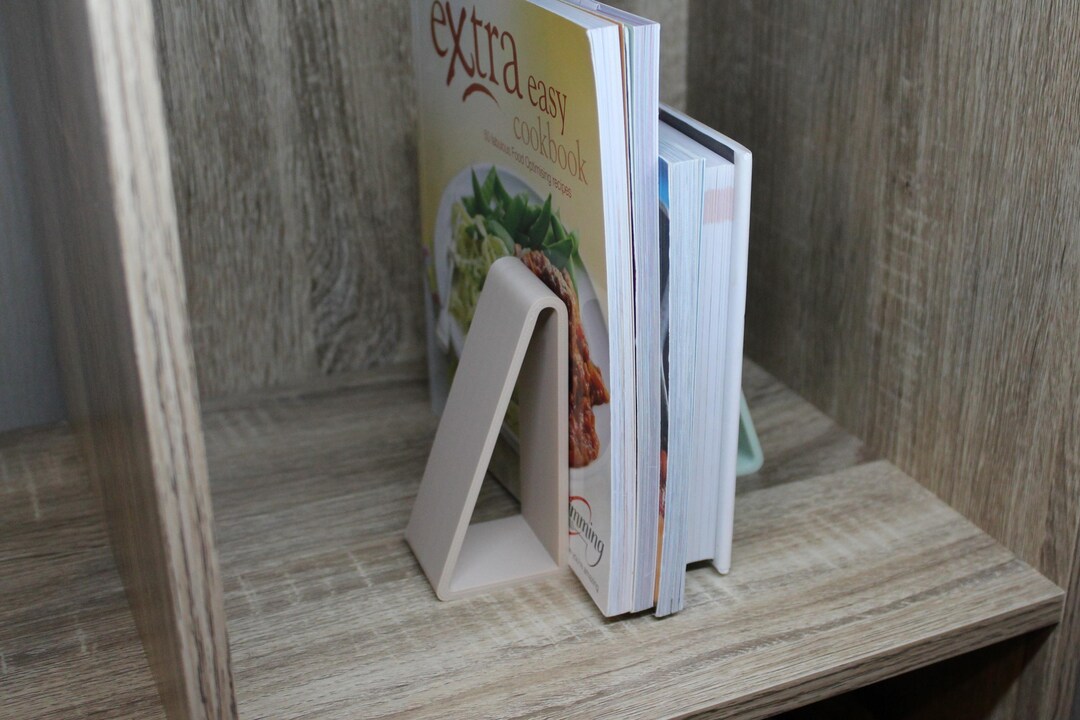 Simple Bookend set of 2, Book Accessories, Shelf Organiser, Bookshelf ...