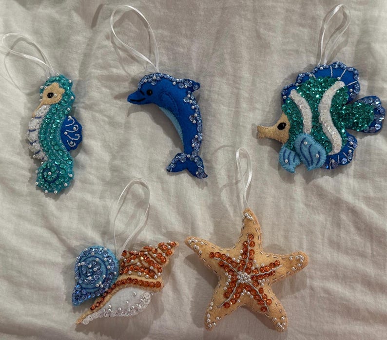 Completed Bucilla Ornaments - Etsy