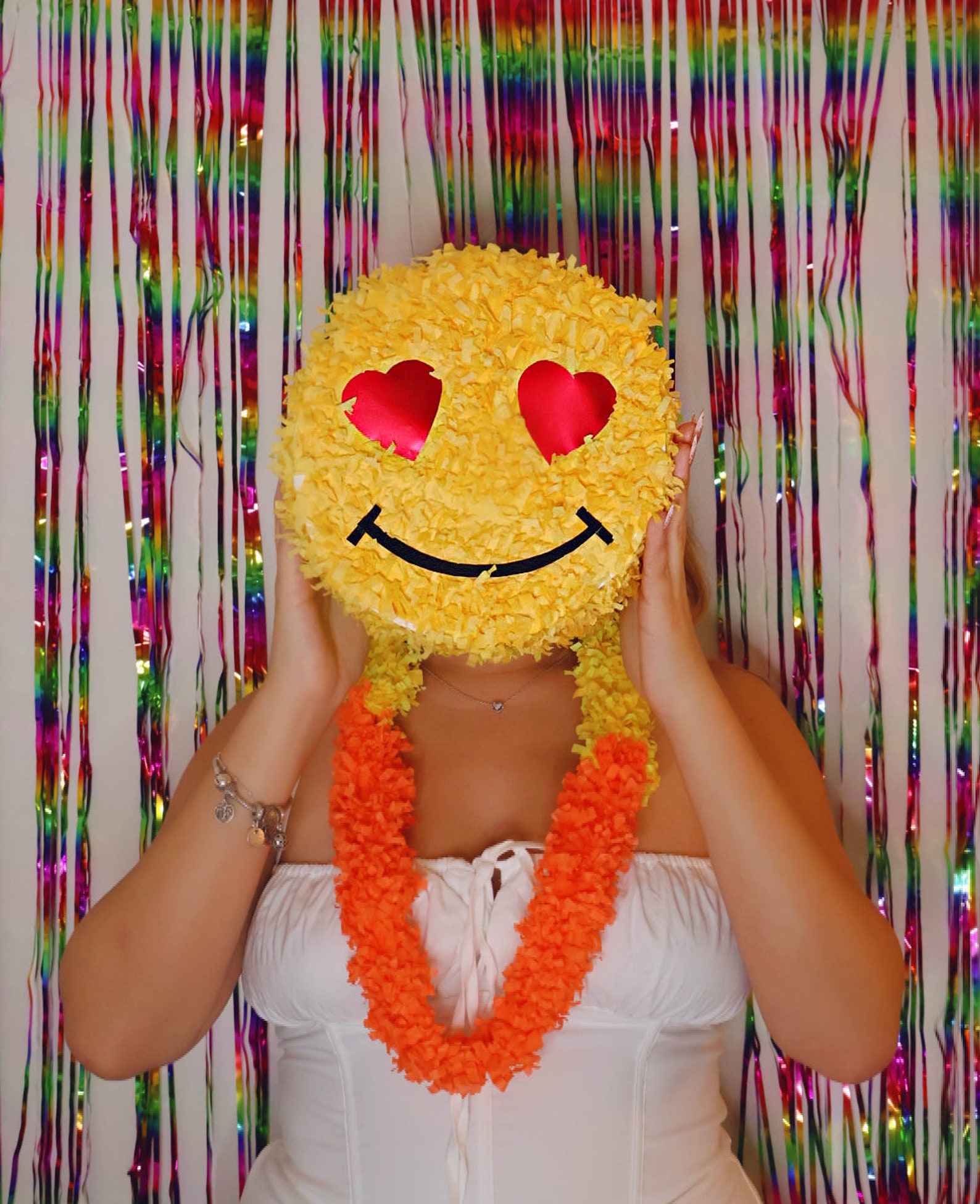 Smile Piñata - Yellow Pinata - Emoji Piñata - Etsy