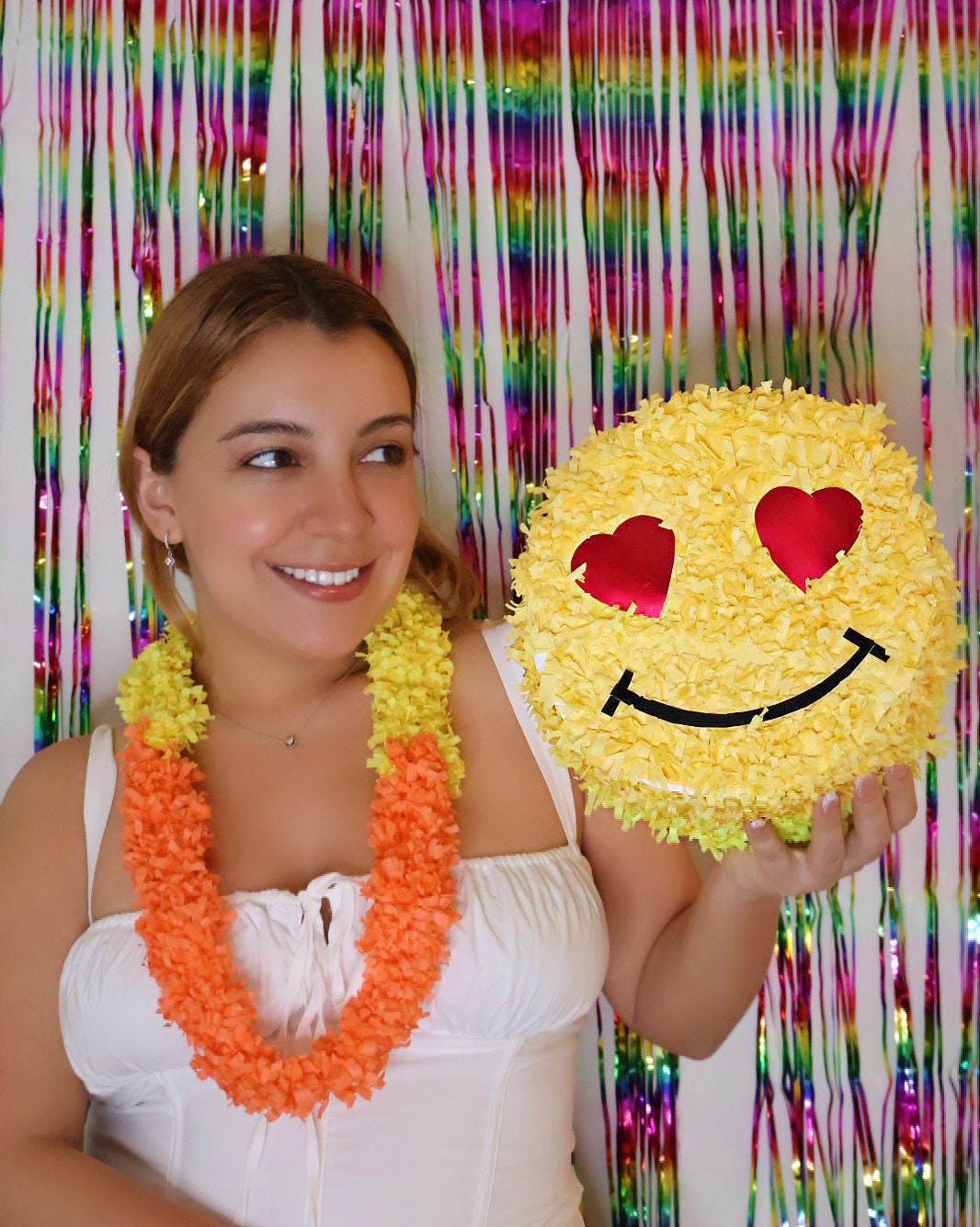 Smile Piñata - Yellow Pinata - Emoji Piñata - Etsy