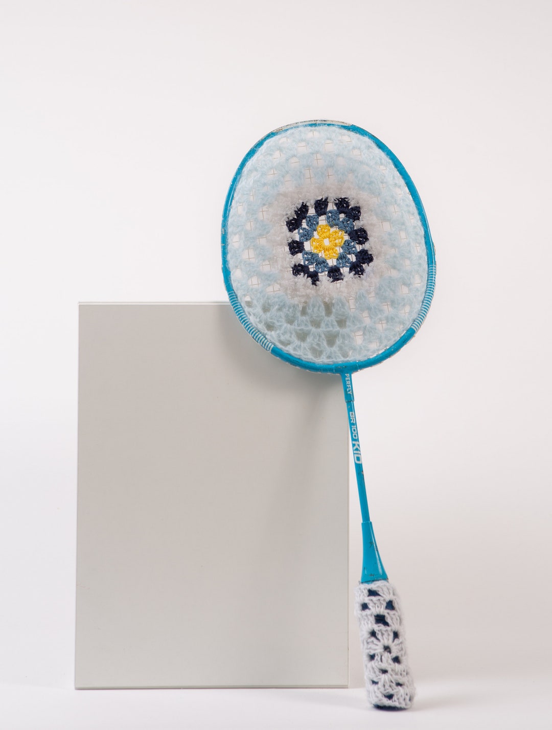 Badminton Racket X Hook. Smash in Yellow. Chanel Yarns - Etsy