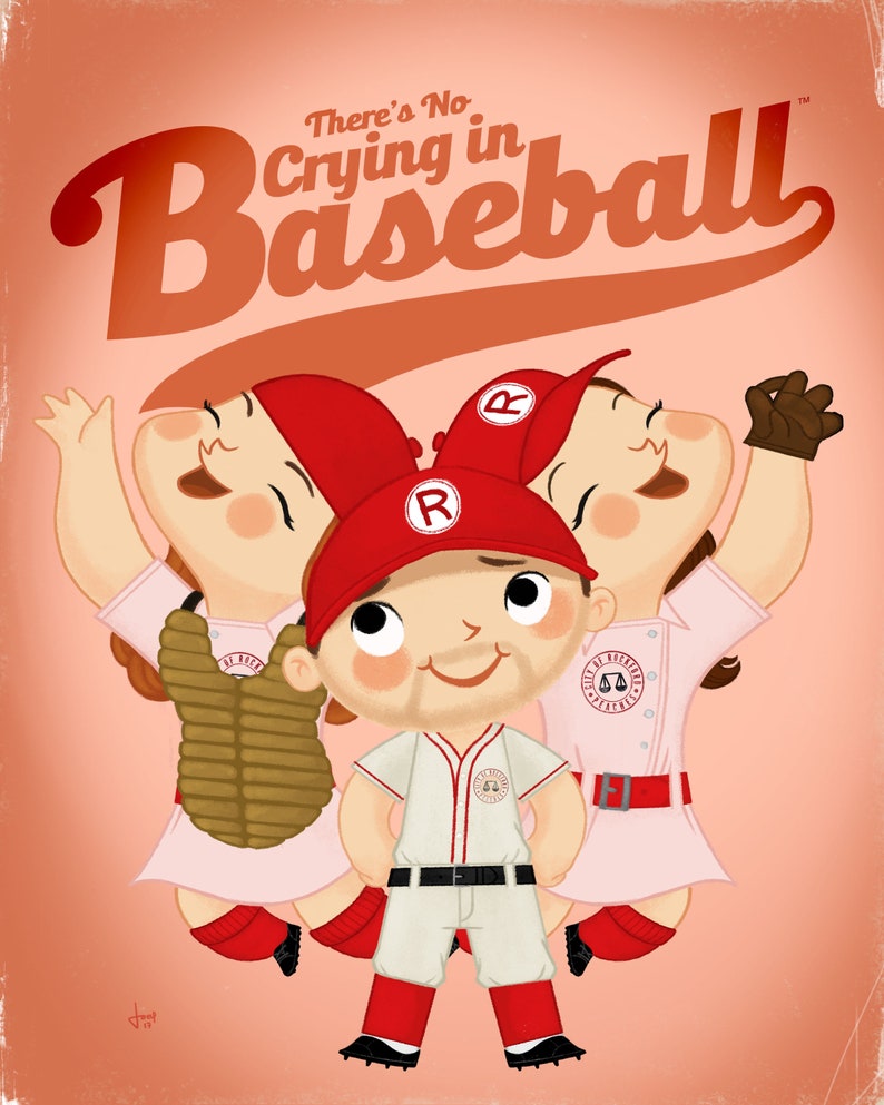 There's No Crying in Baseball 8x10 PRINT | Etsy