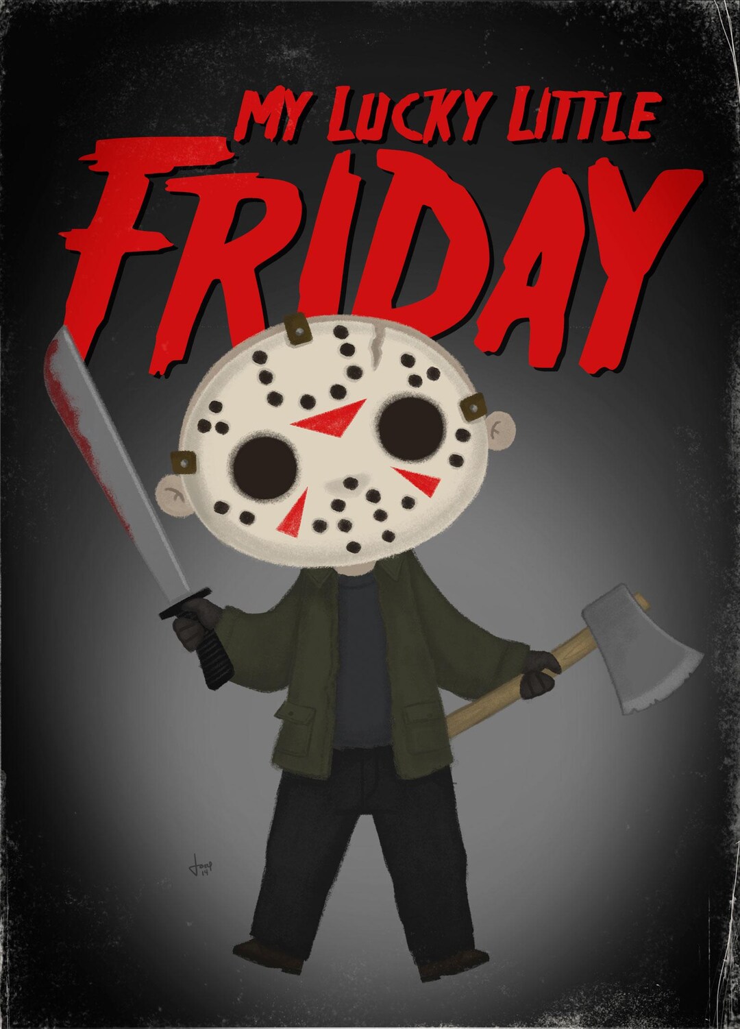 My Lucky Little Friday - 5x7 Postcard - Etsy