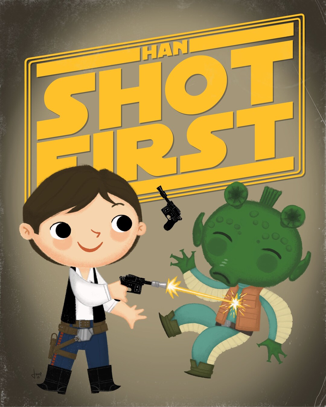 Han Shot First 8x10 PRINT - Etsy