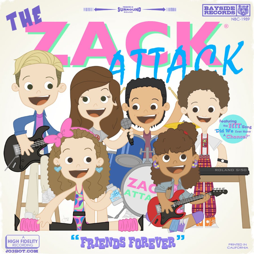 The Zack Attack - 12.5 X 12.5 PRINT - Etsy