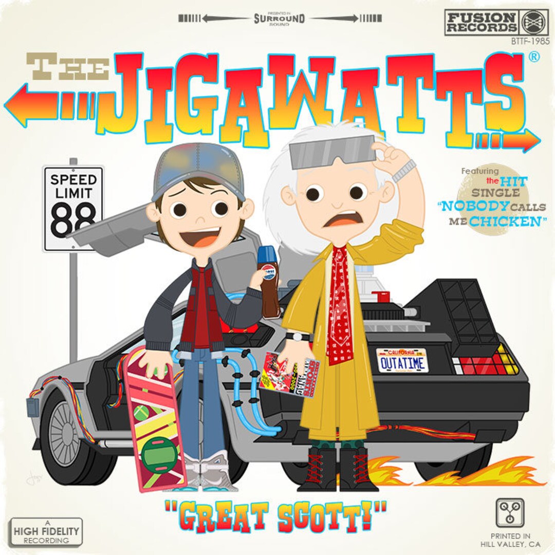 The Jigawatts - 12.5 X 12.5 PRINT - Etsy