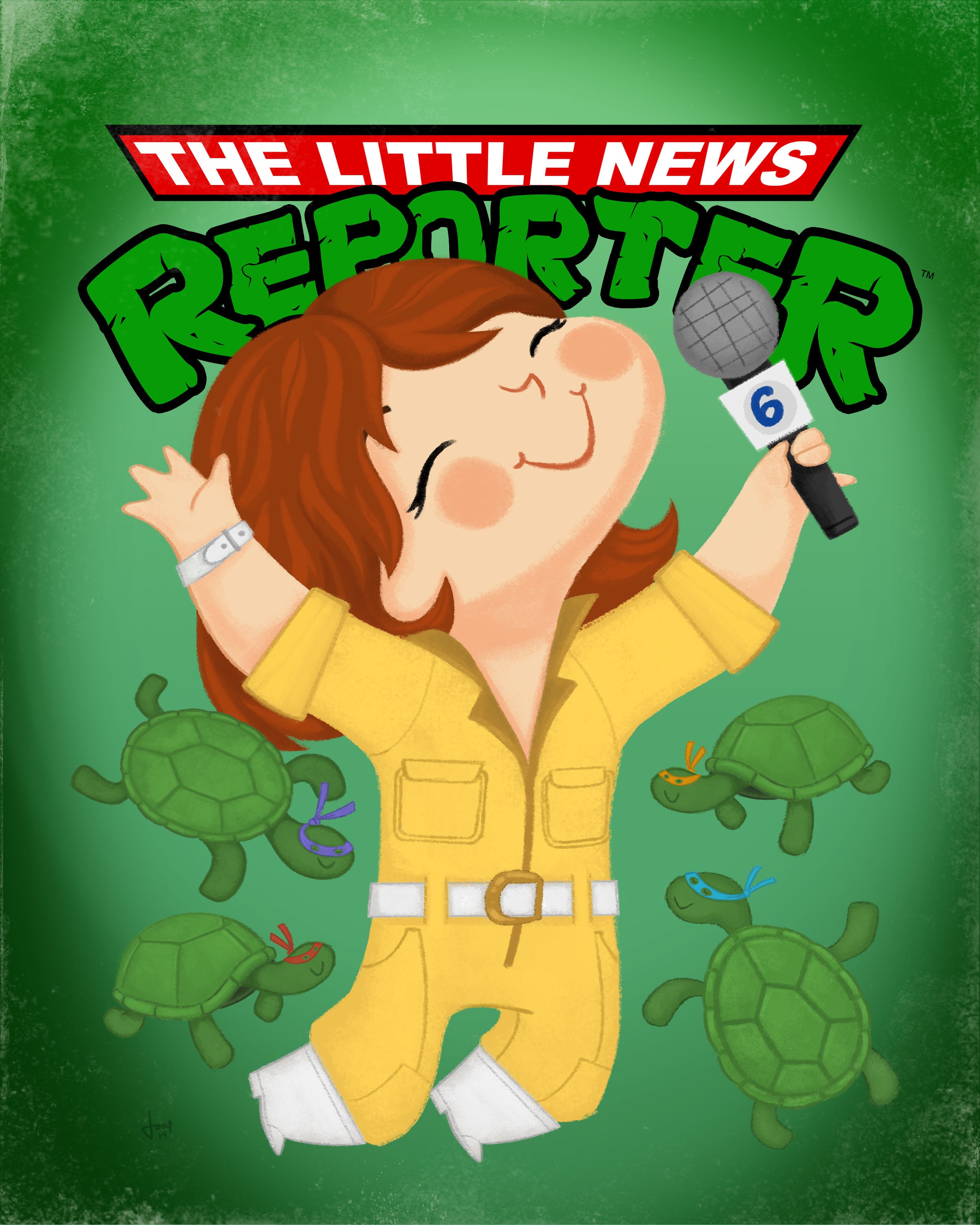 The Little News Reporter - 8x10 PRINT - Etsy