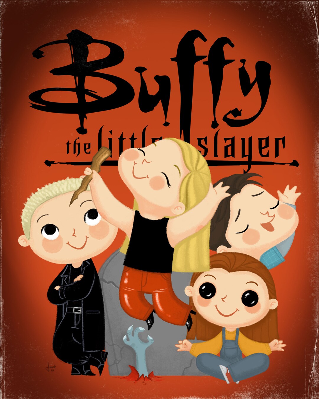 Buffy the Little Slayer - 5x7 POSTCARD - Etsy