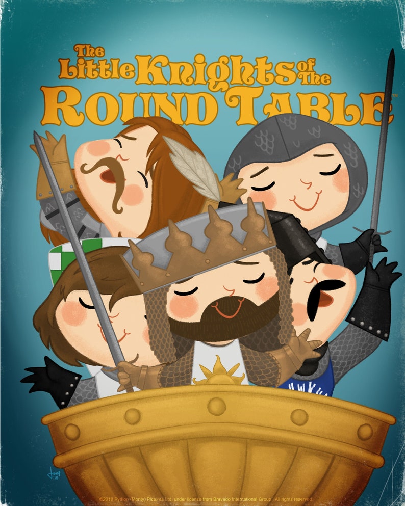 The Little Knights of the Round Table - 8X10 PRINT - Etsy