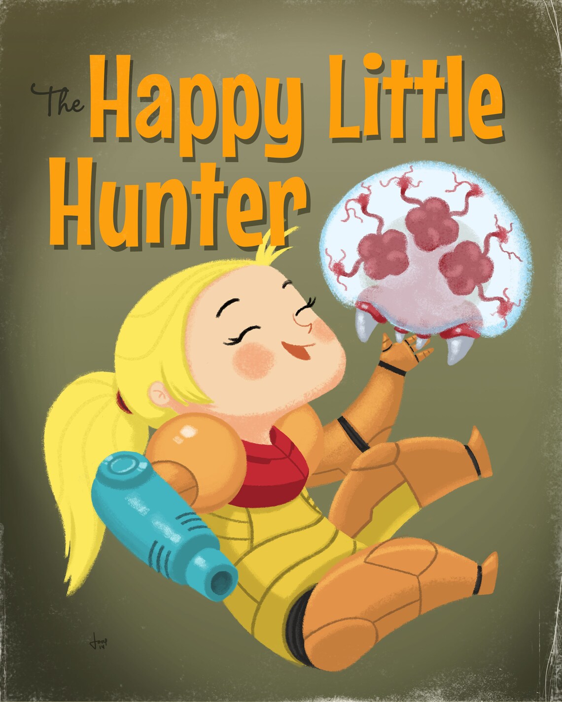 The Happy Little Hunter - 8x10 PRINT - Etsy