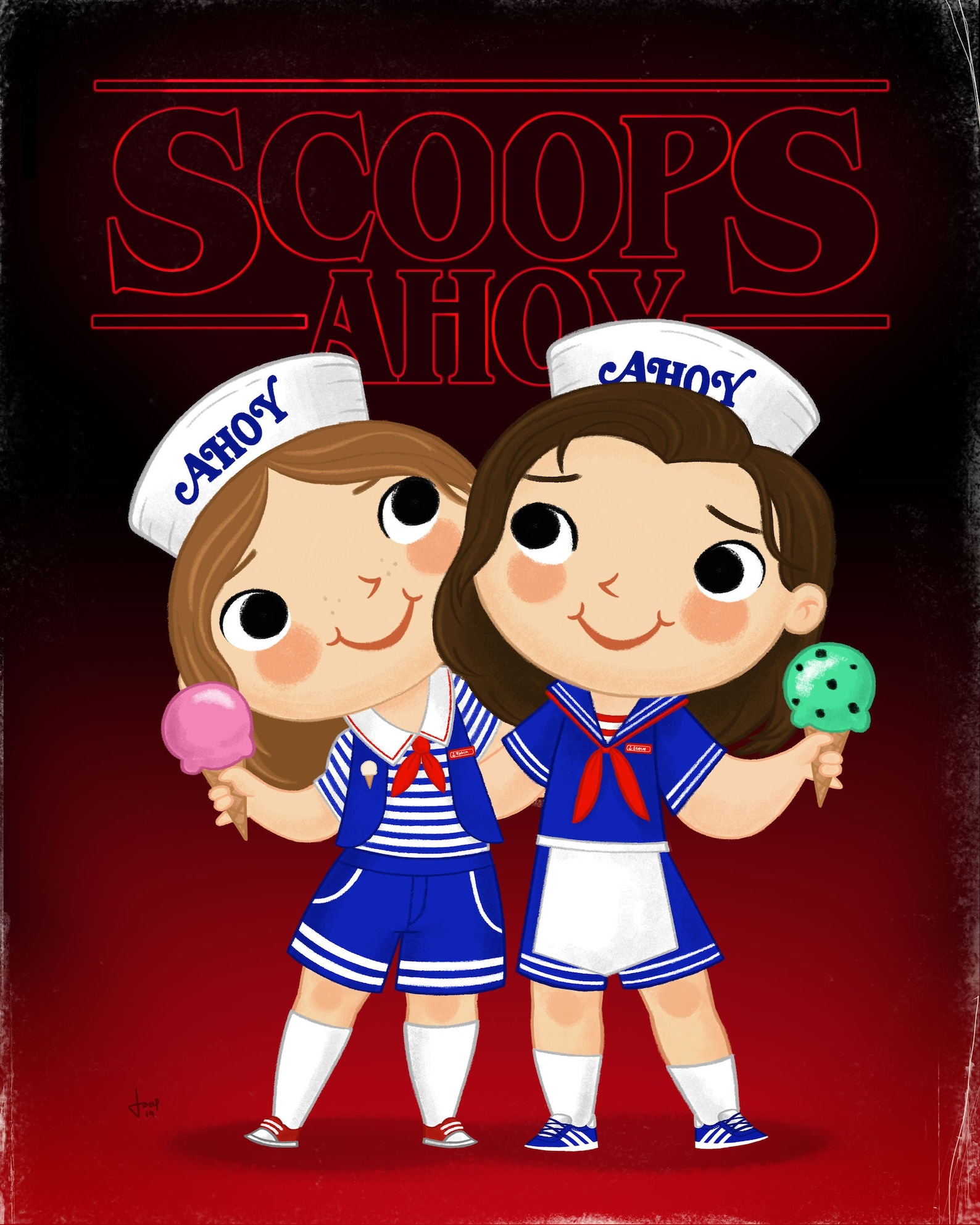 Scoops Ahoy 8x10 PRINT - Etsy