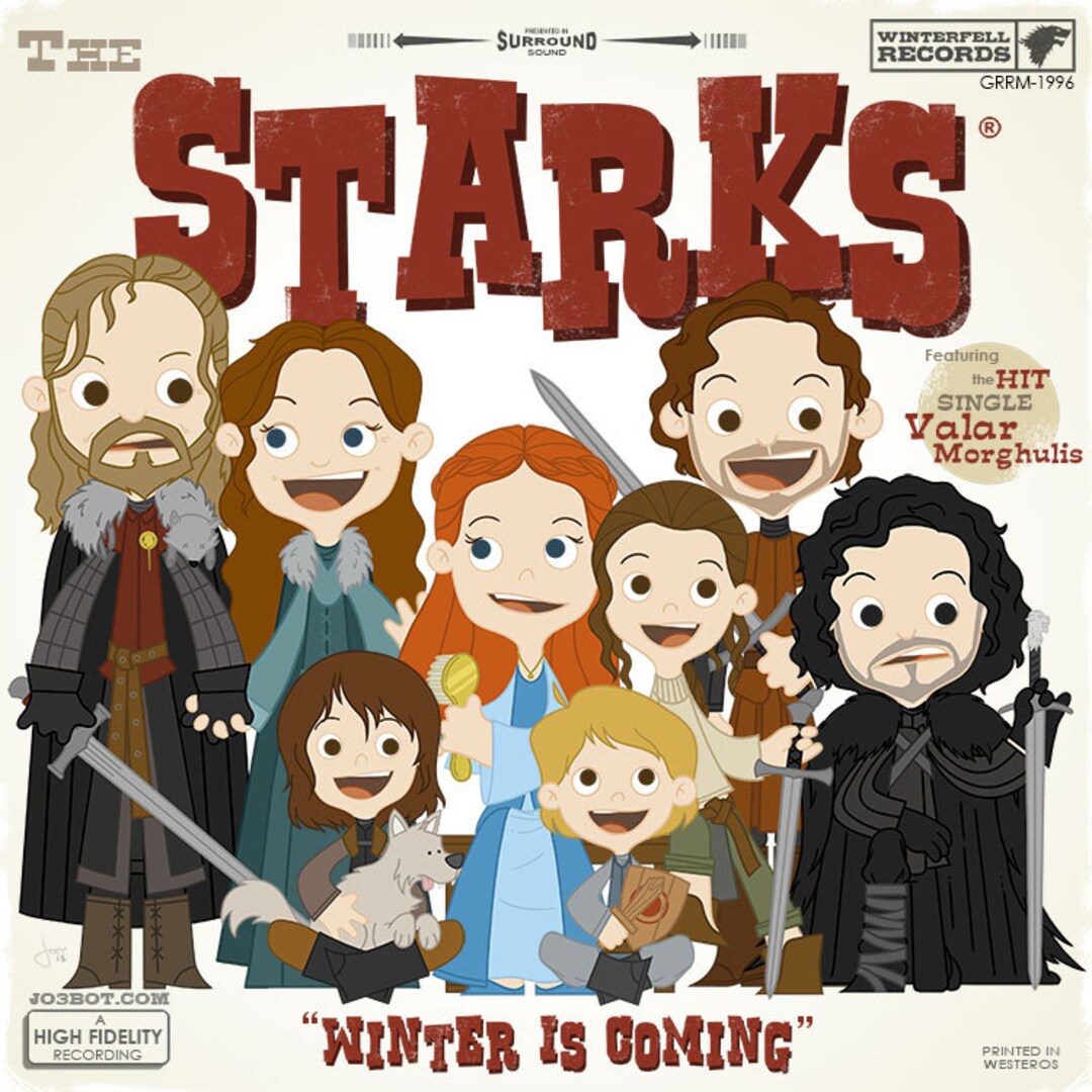 The Starks 12.5x12.5 PRINT - Etsy